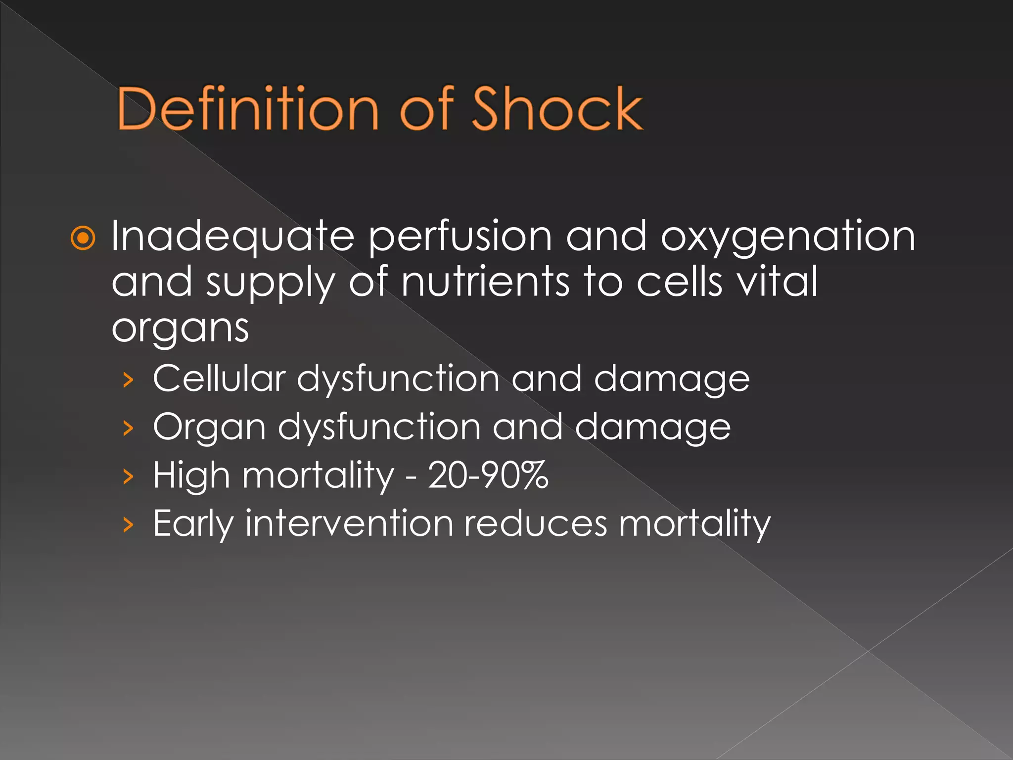 Pathophysiology of shock | PPTX