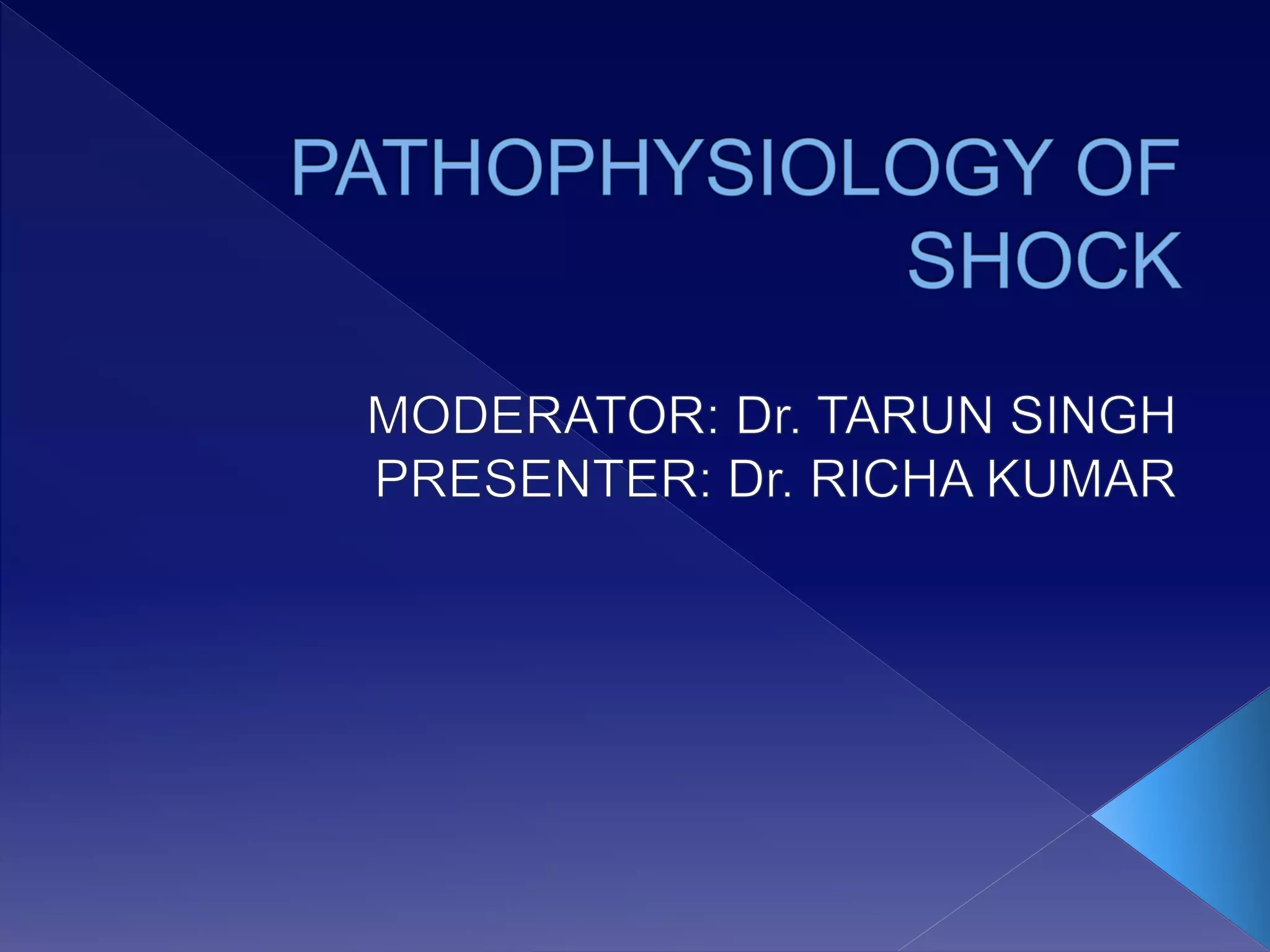 Pathophysiology of shock | PPT