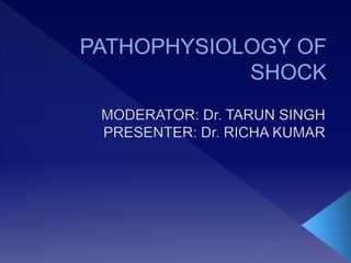 Pathophysiology of shock | PPTX