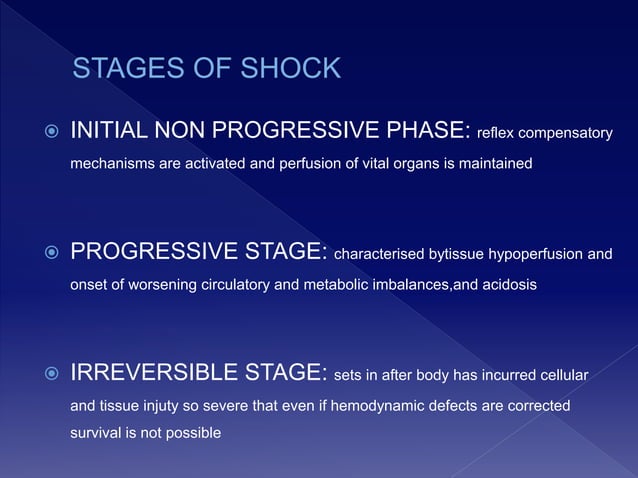 Pathophysiology of shock | PPT