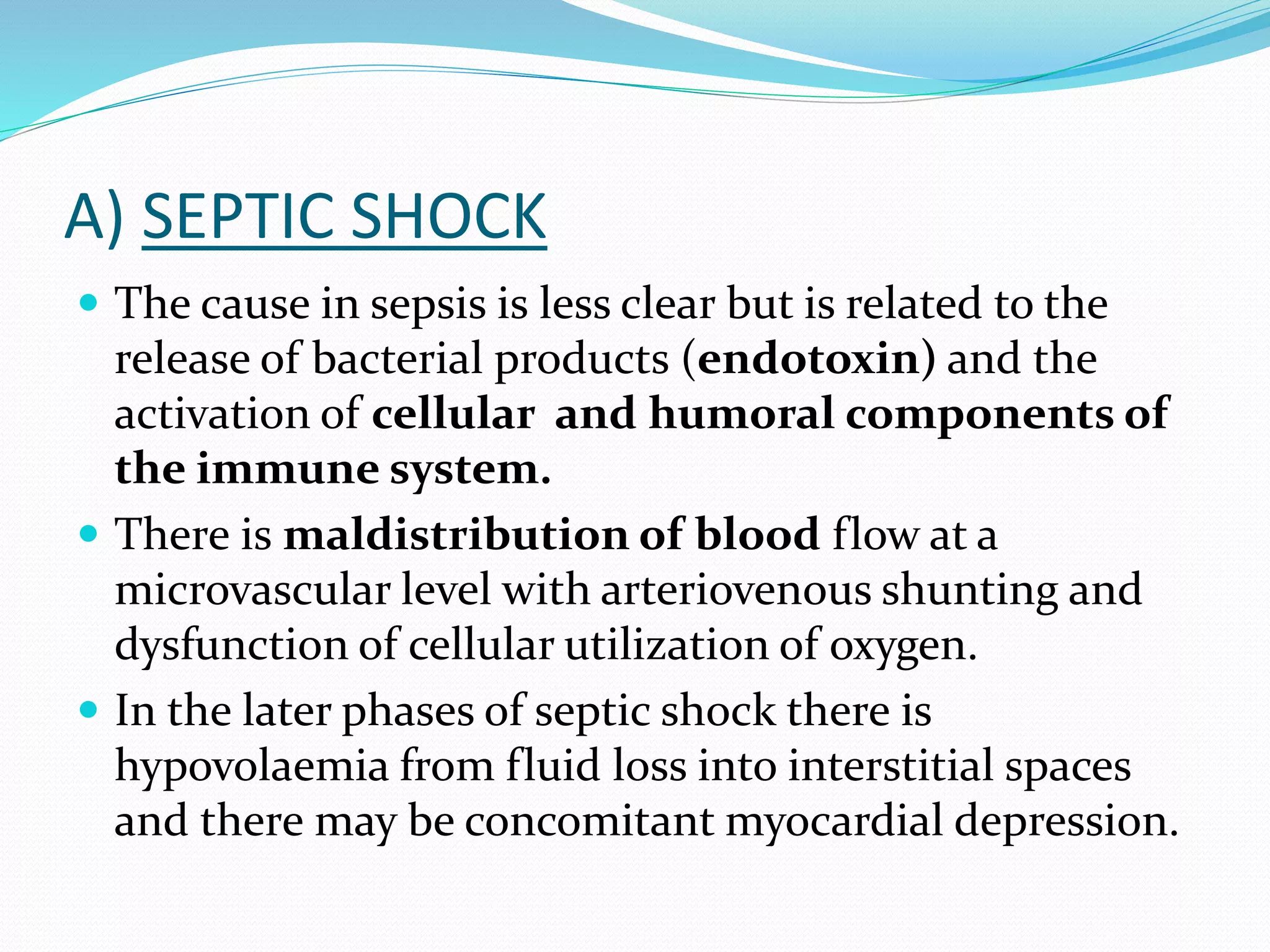 Pathophysiology of shock | PPTX