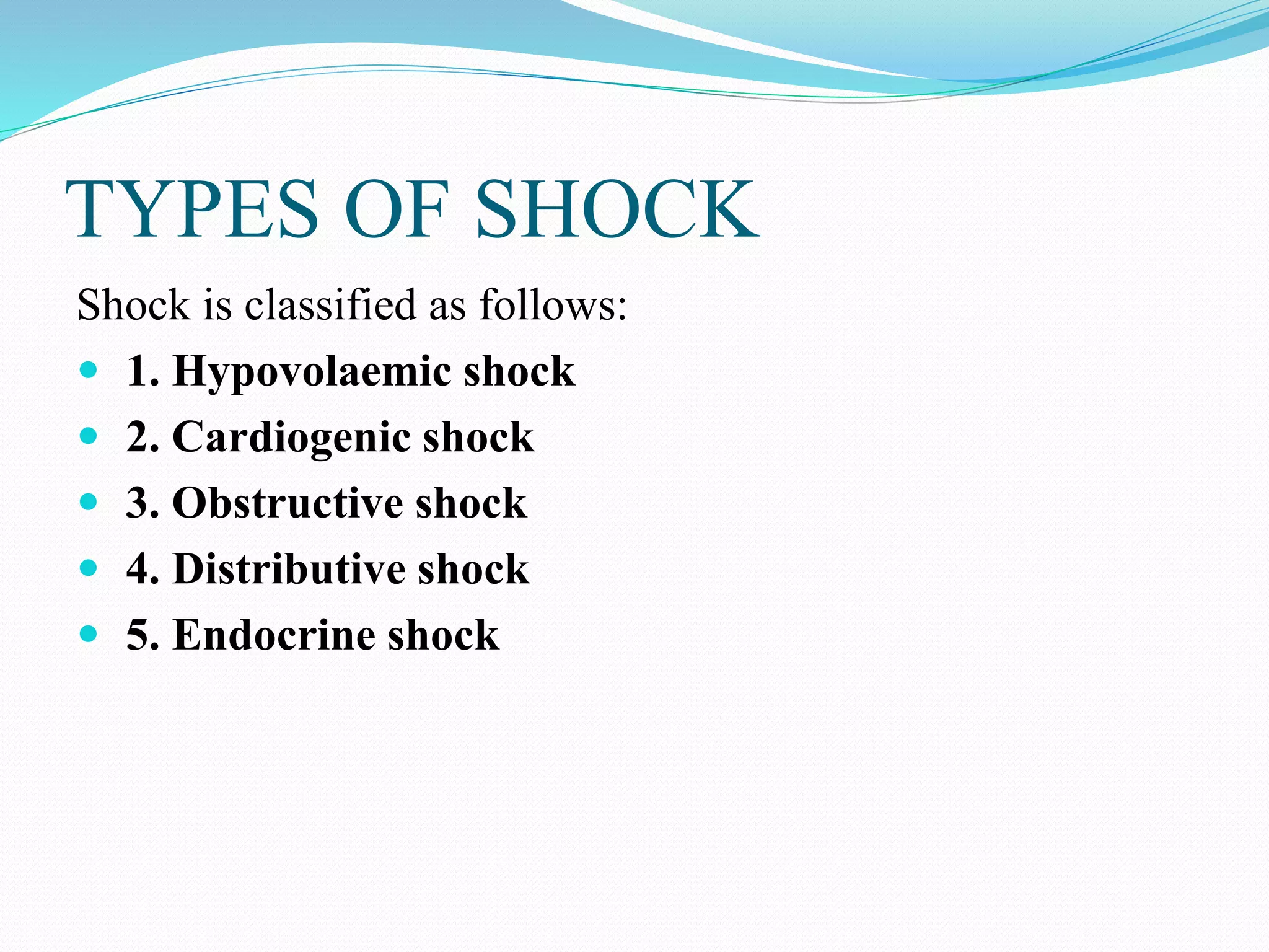 Pathophysiology of shock | PPTX