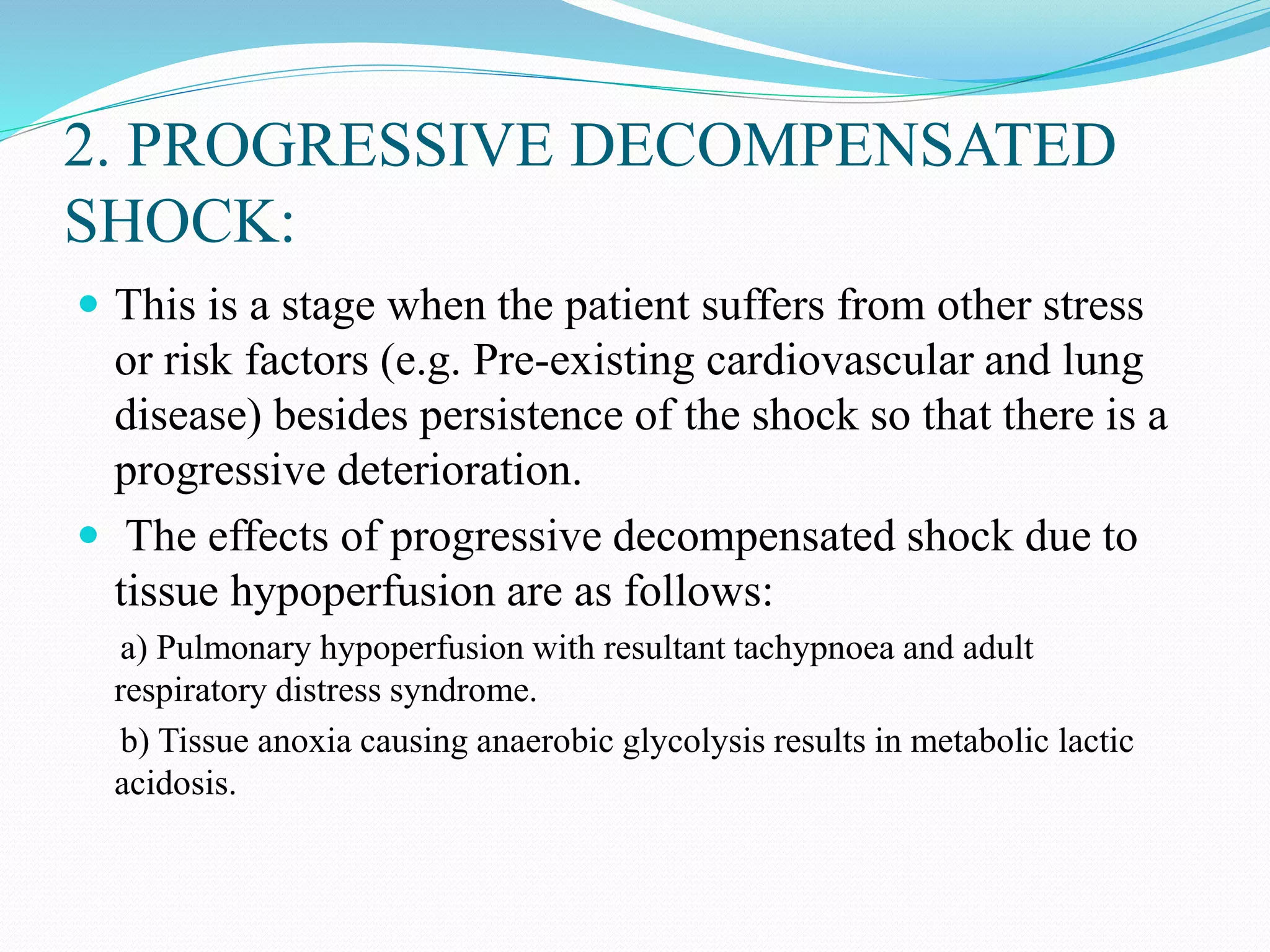 Pathophysiology of shock | PPTX