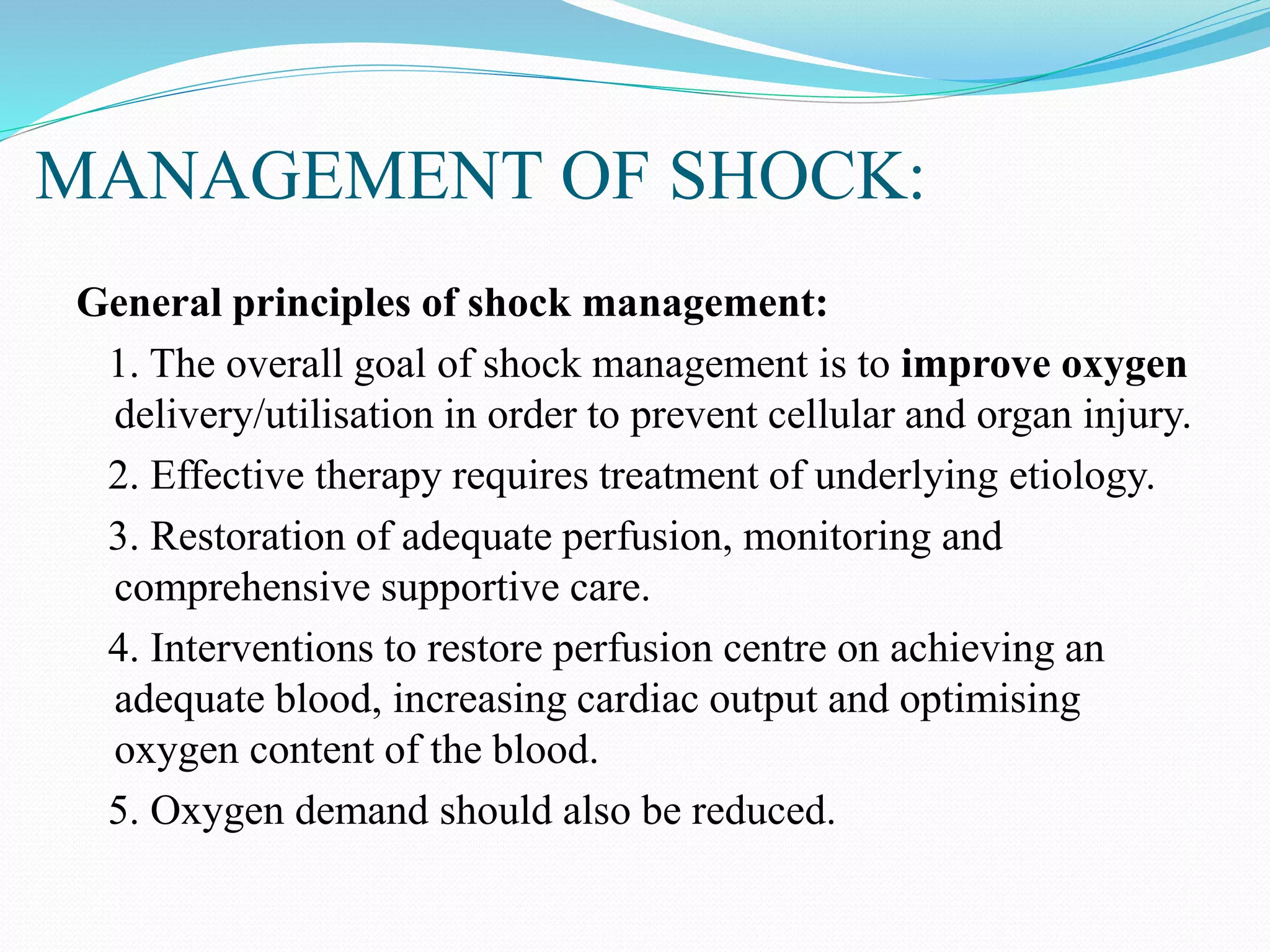Pathophysiology of shock | PPTX
