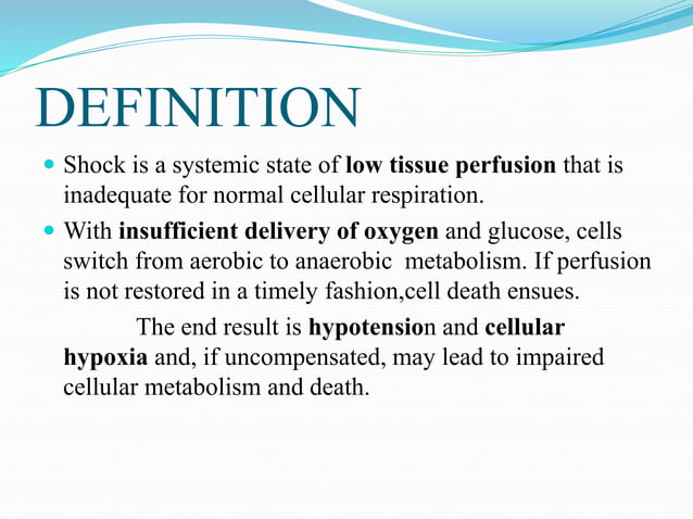 Pathophysiology of shock | PPTX | Lung and Respiratory Health ...