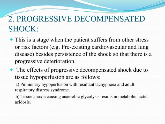 Pathophysiology of shock | PPTX | Lung and Respiratory Health ...