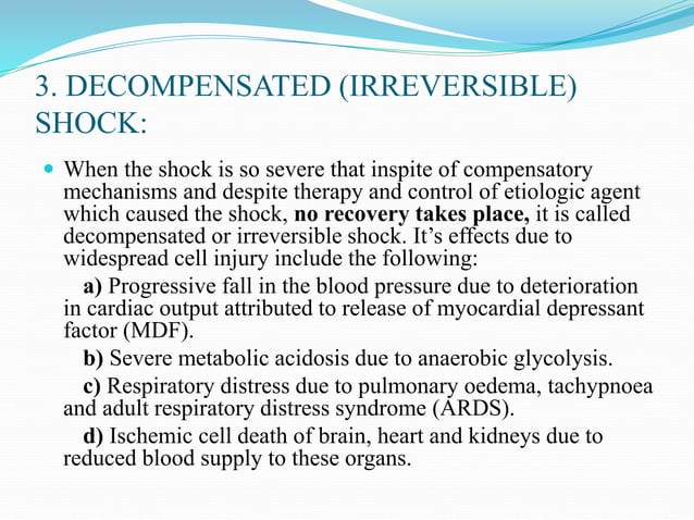 Pathophysiology of shock | PPTX | Lung and Respiratory Health ...