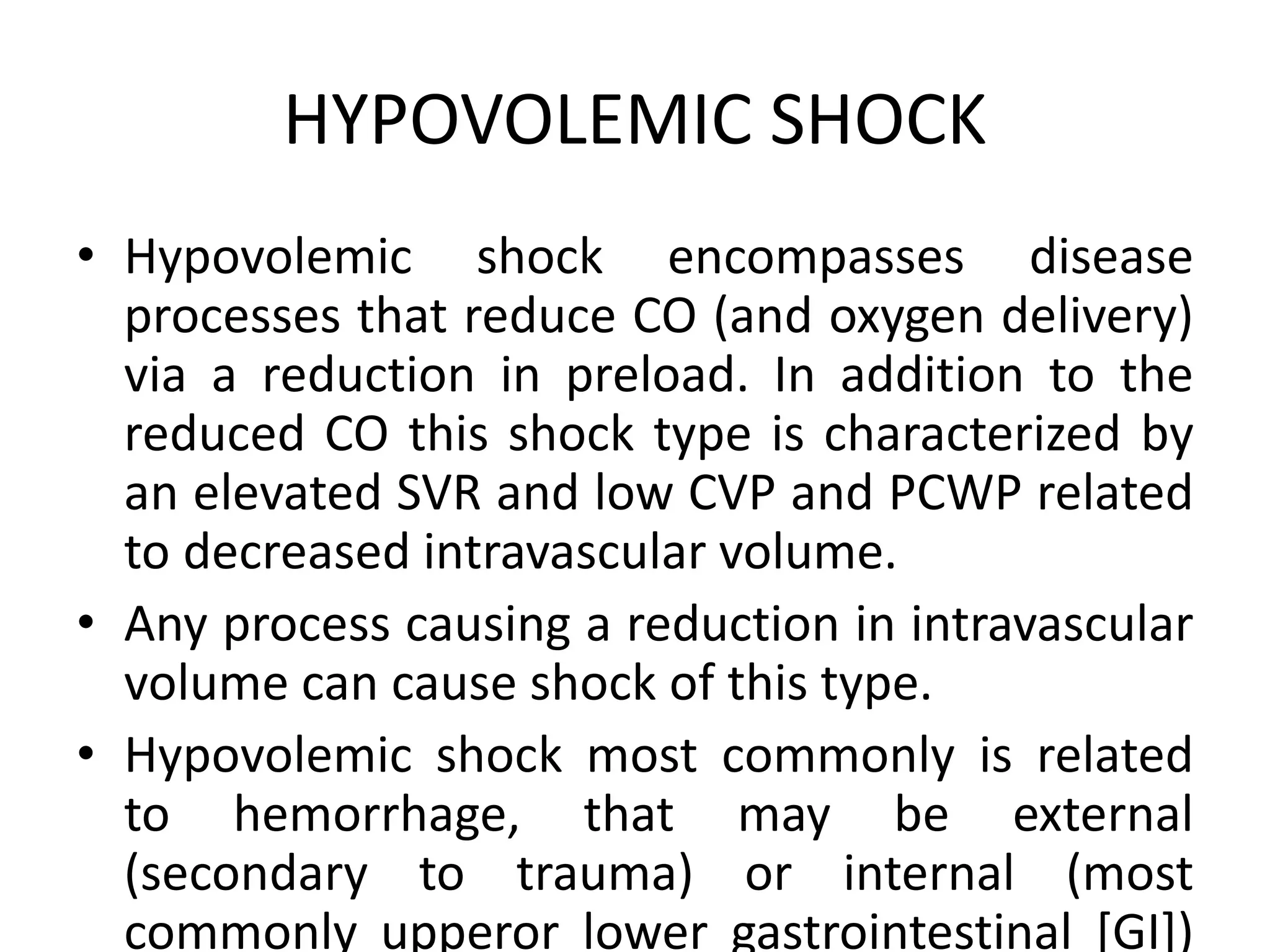 Pathophysiology of shock and its management | PPTX