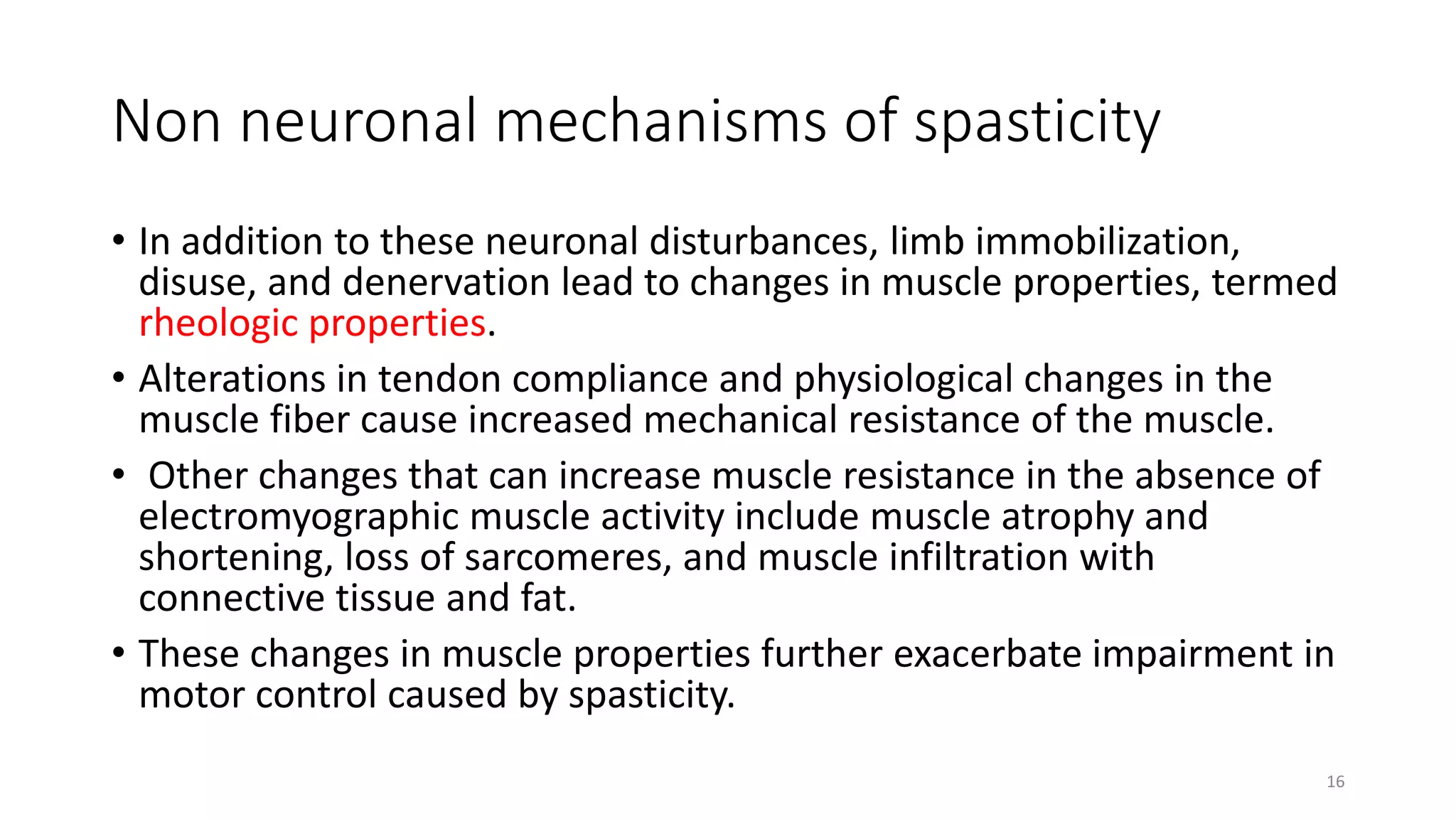 Pathophysiology of Spasticity | PPTX