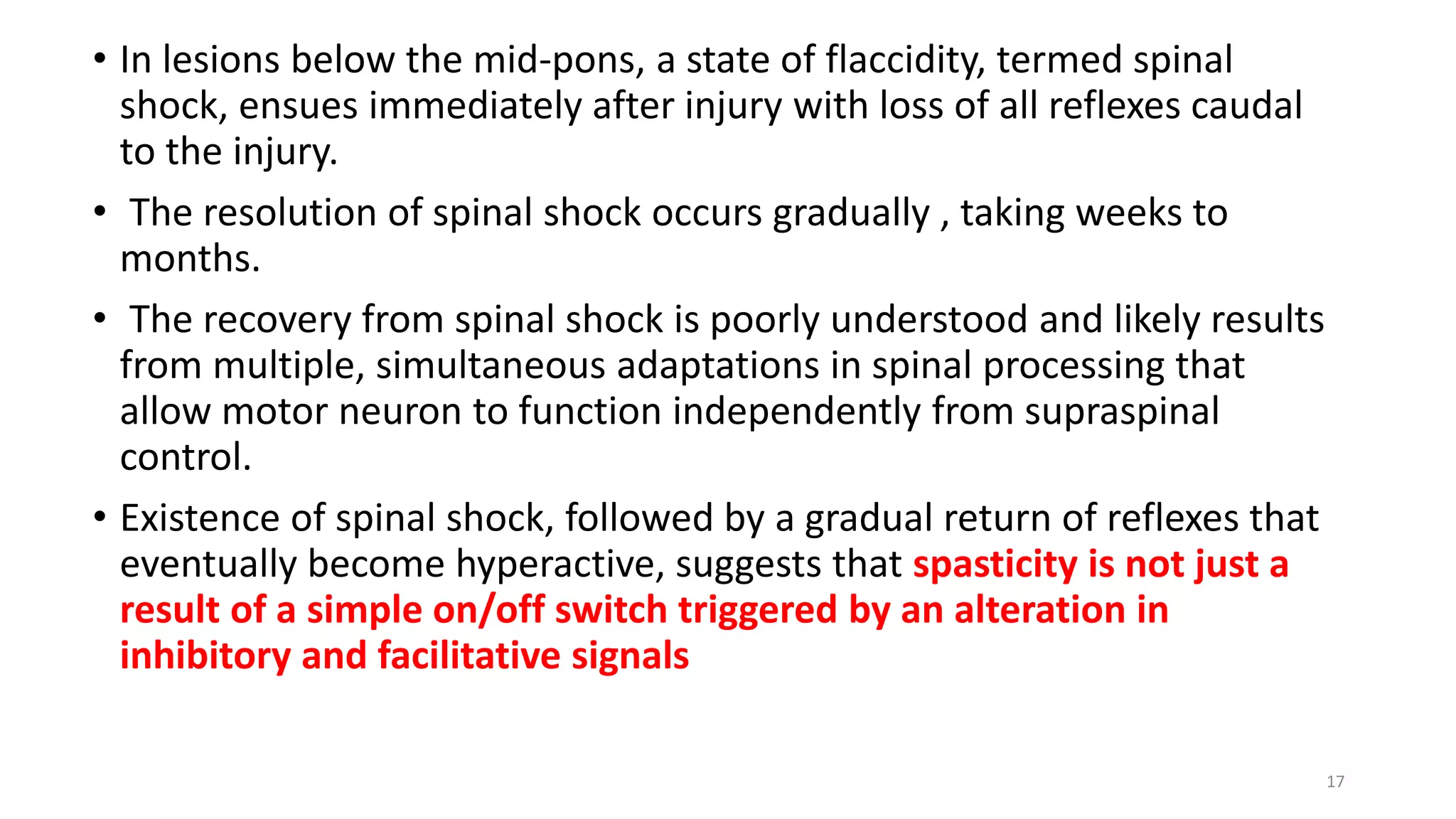 Pathophysiology of Spasticity | PPTX