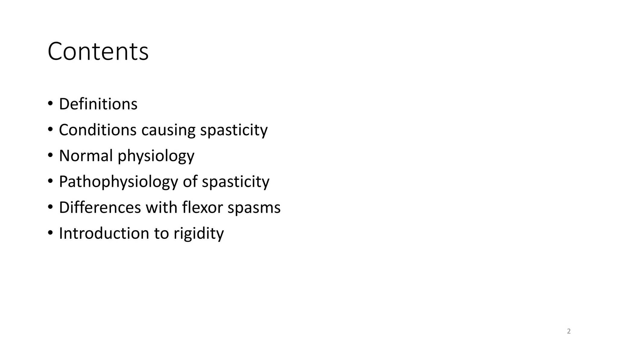 Pathophysiology of Spasticity | PPTX