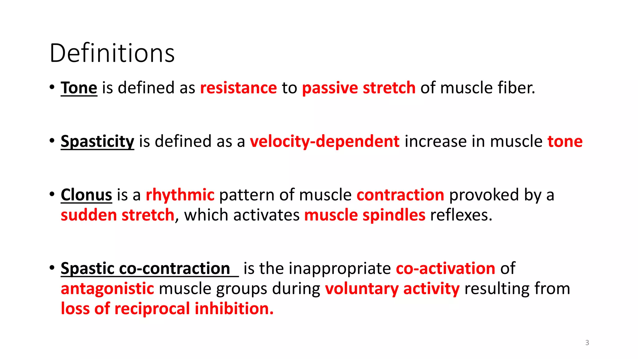 Pathophysiology of Spasticity | PPTX