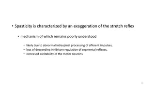 Pathophysiology of Spasticity | PPTX