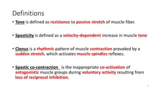 Pathophysiology of Spasticity | PPTX