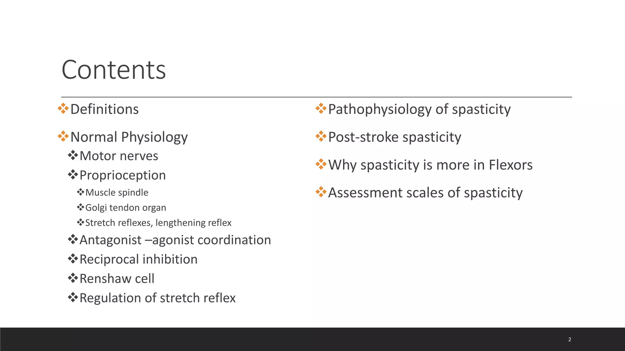 Pathophysiology of Spasticity | PPT
