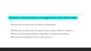 Pathophysiology of Spasticity | PPTX
