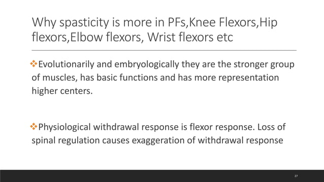 Pathophysiology of Spasticity | PPTX