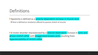 Pathophysiology of Spasticity | PPTX