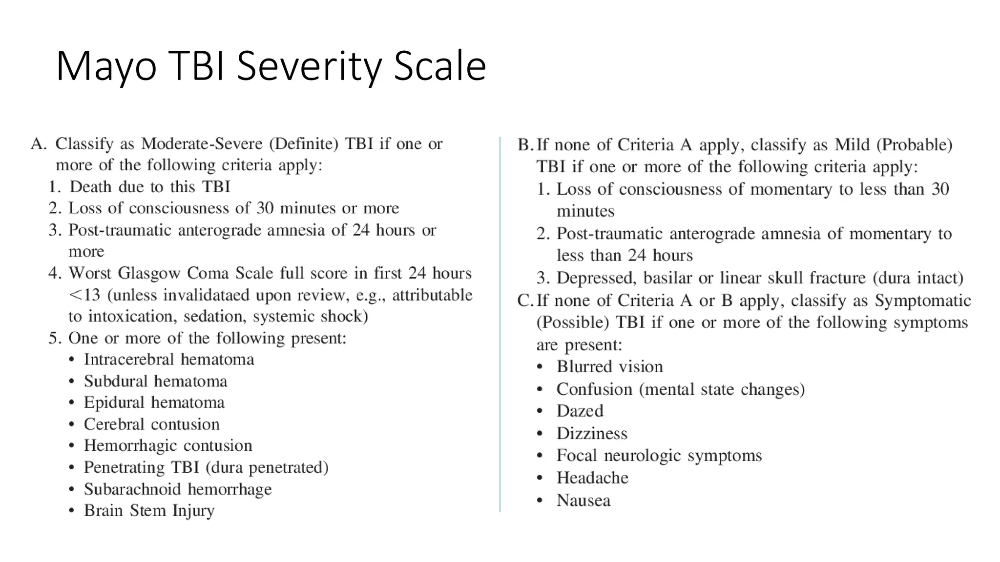 Traumatic Brain Injury (TBI) | PPTX
