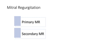 Pathophysiology of the Mitral Valve .pptx