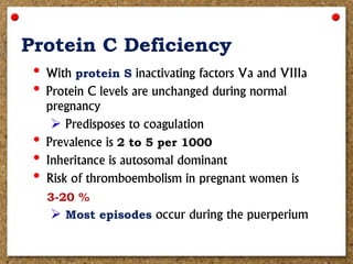 Pathophysiology of thromboembolism during pregnancy | PPTX