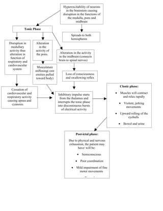 Pathophysiology of tonic clonic seizure | DOC