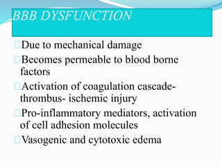 Pathophysiology of traumatic brain injury | PPTX