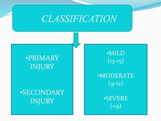 Pathophysiology of traumatic brain injury | PPTX