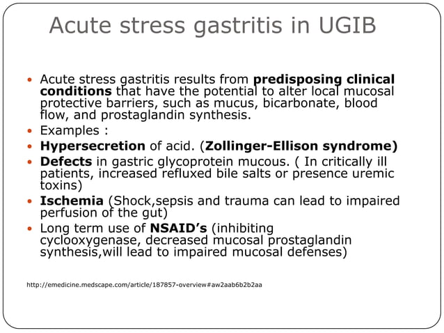Pathophysiology of Upper GI Bleeding | PPTX