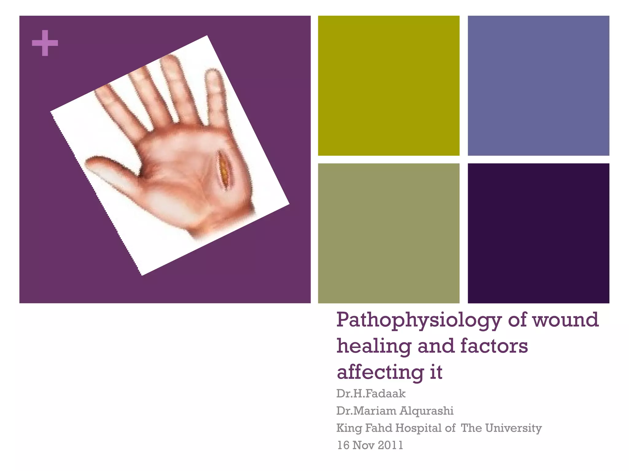 Pathophysiology of wound healing | PPT