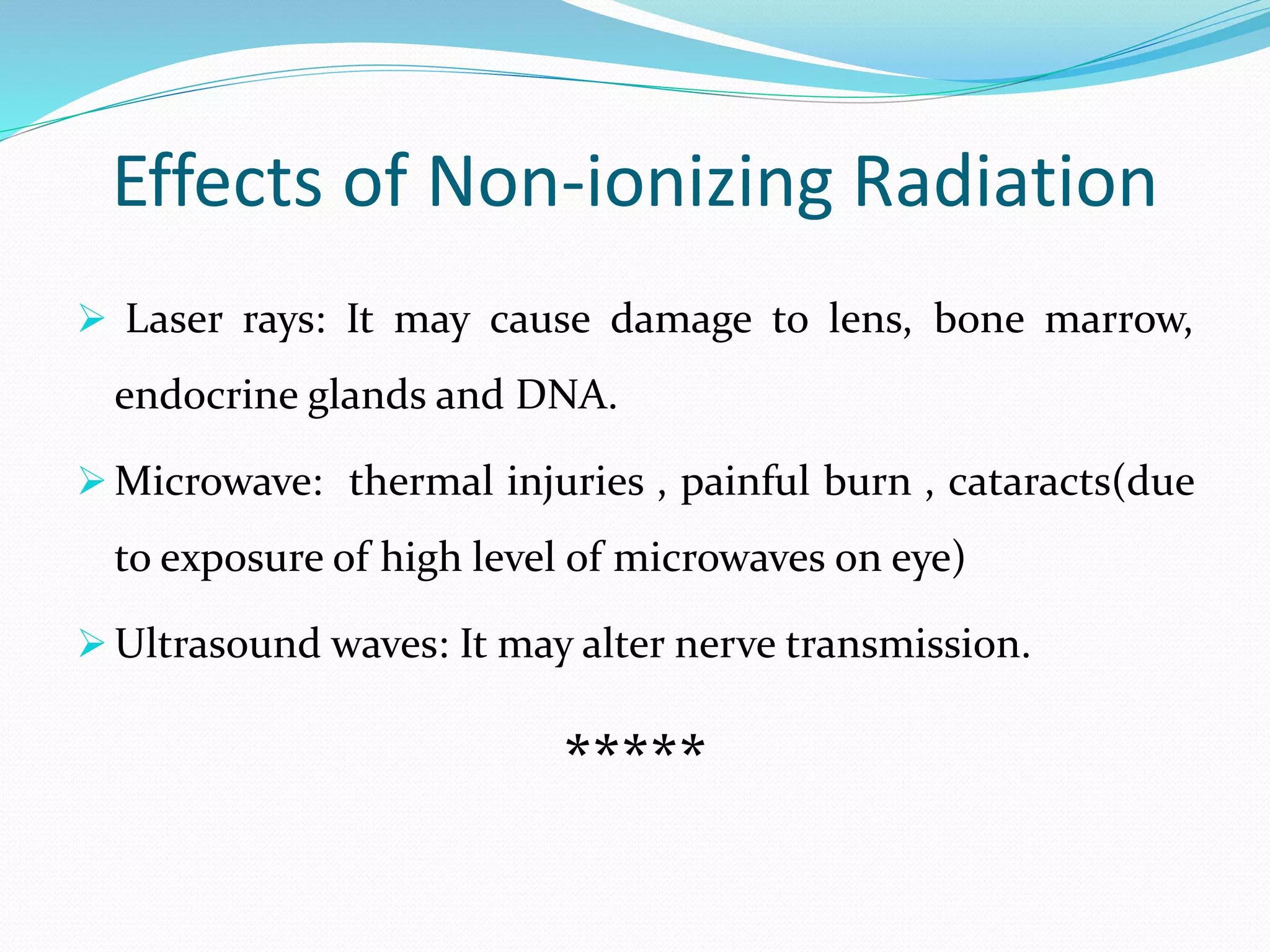 BIOLOGICAL EFFECTS OF RADIATION | PPTX