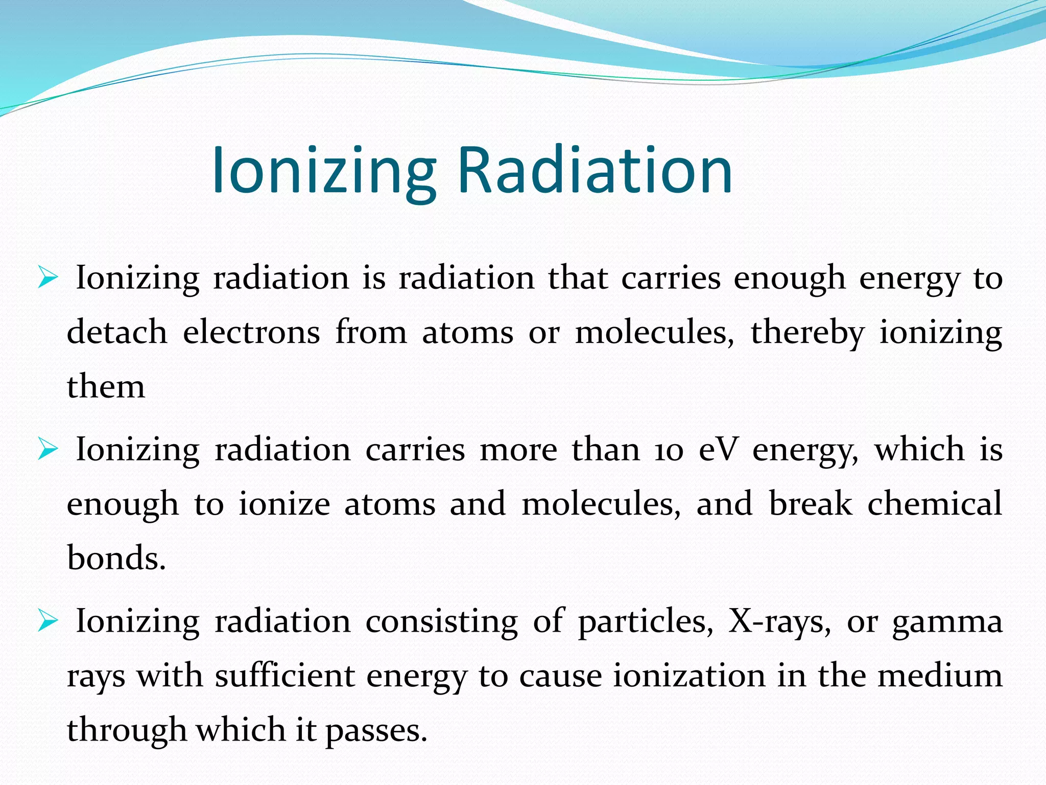 BIOLOGICAL EFFECTS OF RADIATION | PPTX