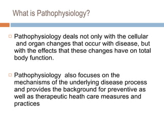 Pathophysiology primer | PPT
