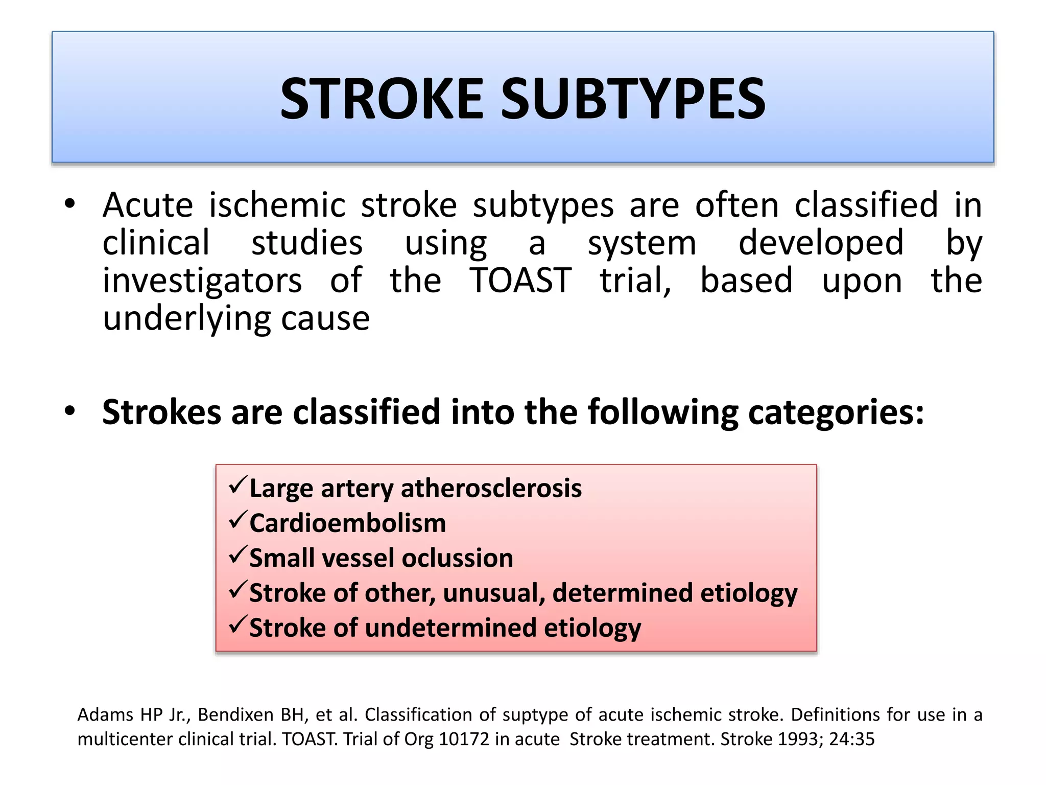 Pathophysioloy of stroke | PPTX