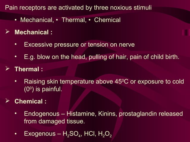 Pathophysio of pain | PPT | Brain and Nervous System Disorders ...