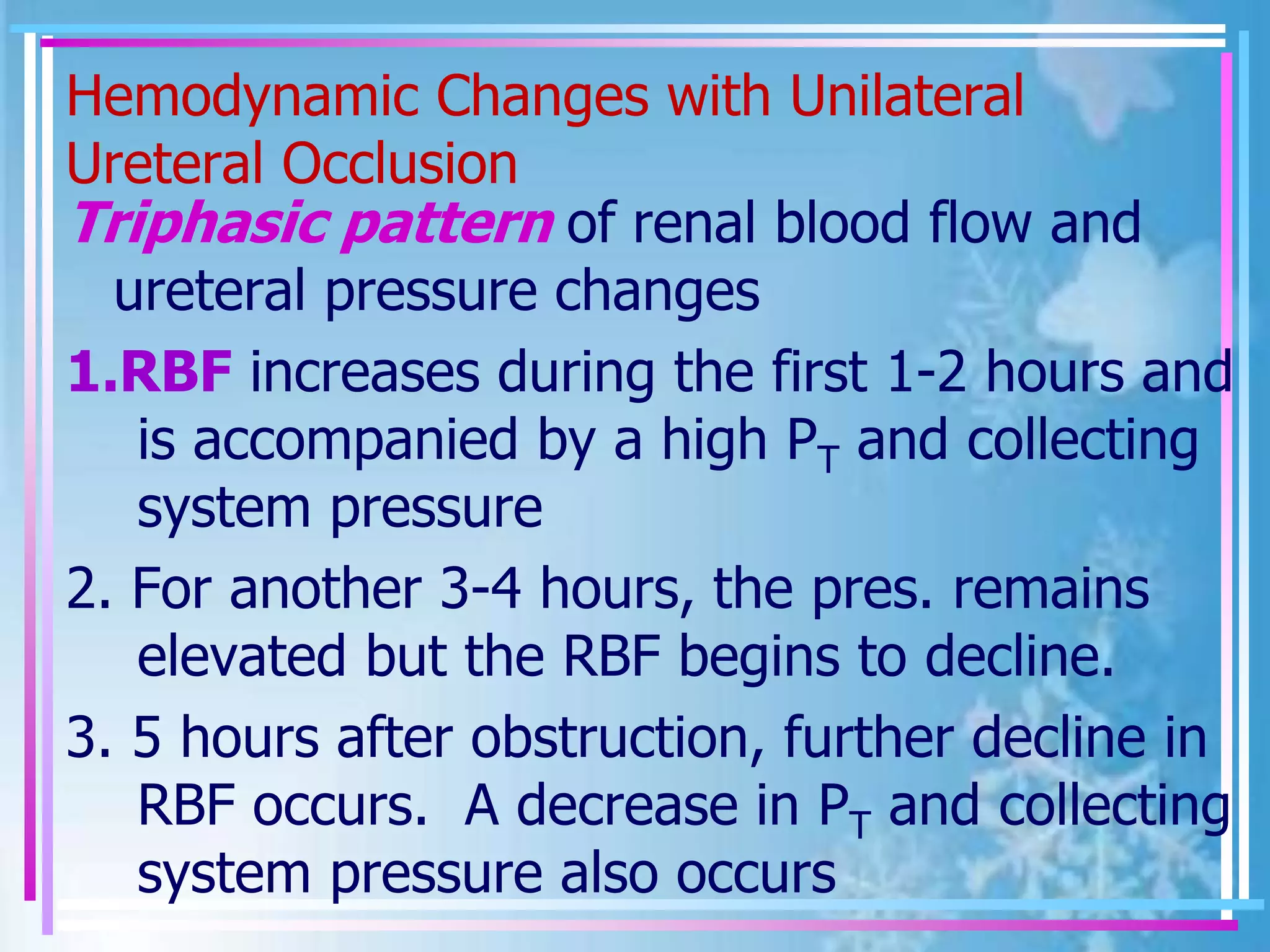 Pathophysioogy of urinary tract obstruction bassem presentation | PPT