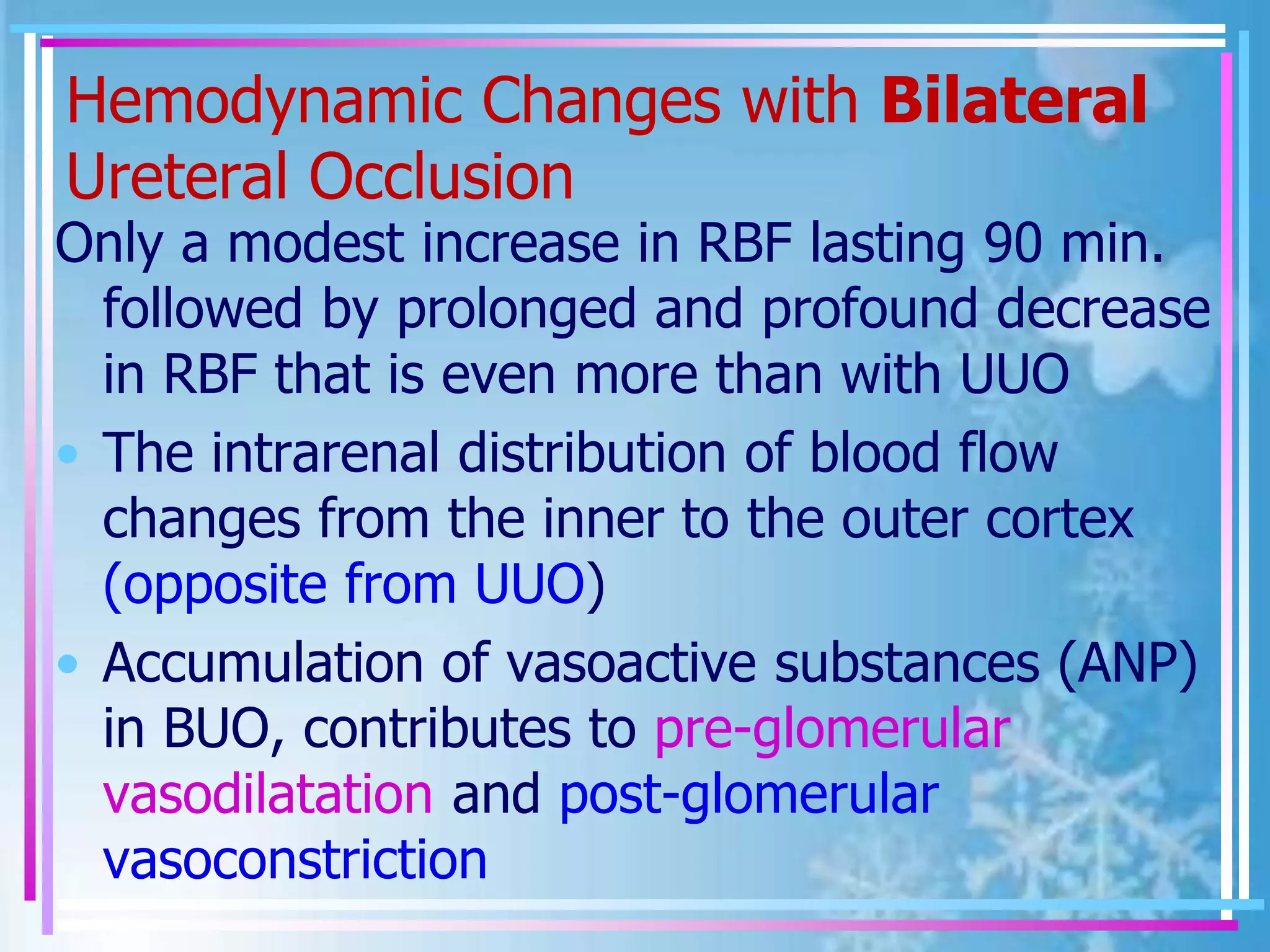 Pathophysioogy of urinary tract obstruction bassem presentation | PPT