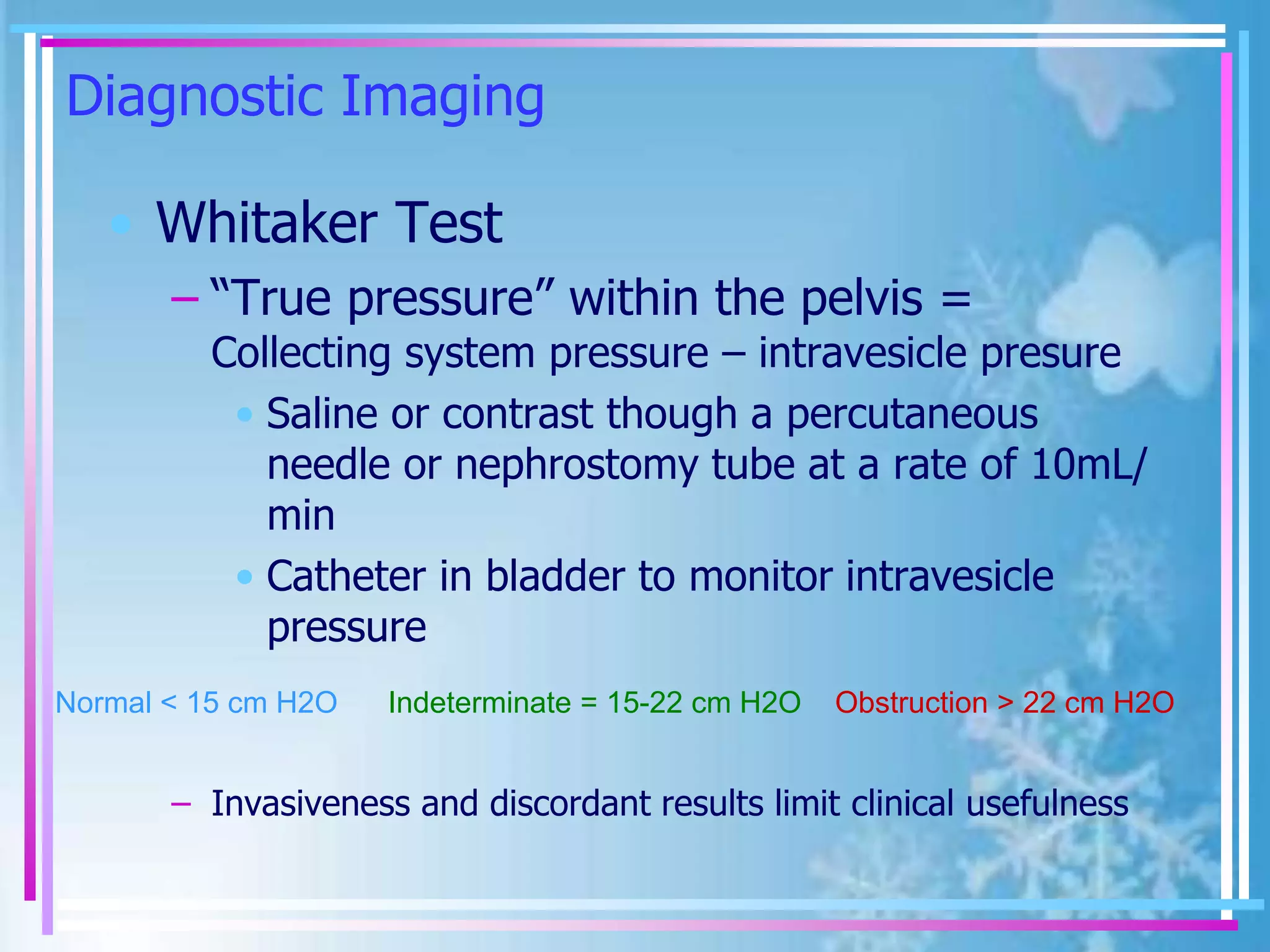Pathophysioogy of urinary tract obstruction bassem presentation | PPT
