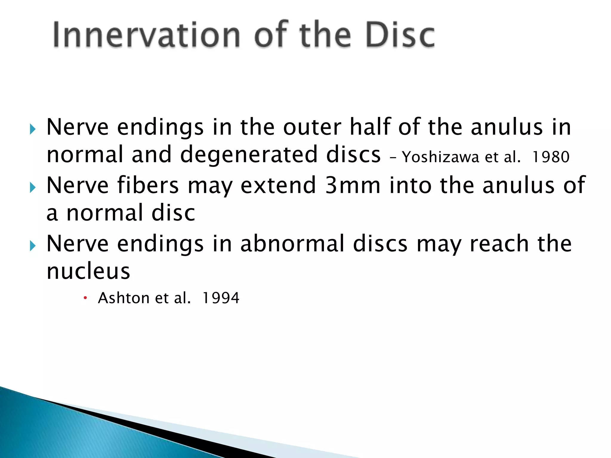 Pathophysiology of low back pain | PPTX