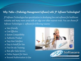 Patho plus A complete pathology management software | PPT