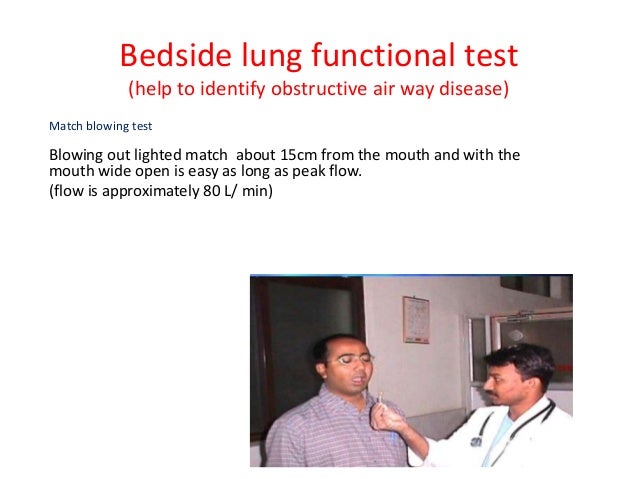 Pulmonary function test