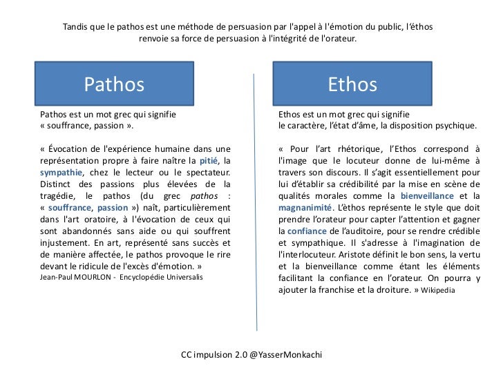 Pathos vs ethos