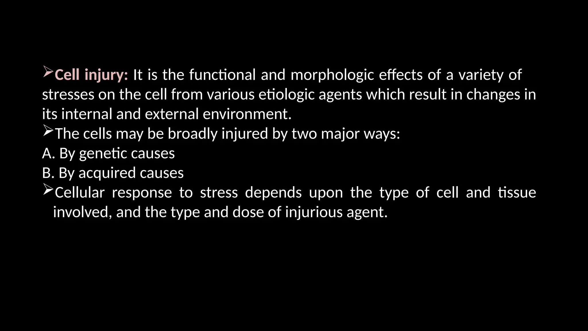 Etiology of Cell injury / Pathophysiology / PharmD slides | PPTX