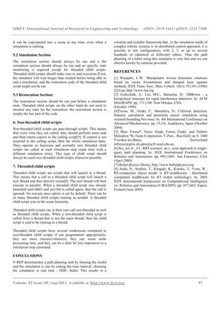 Path planning using vrep | PDF