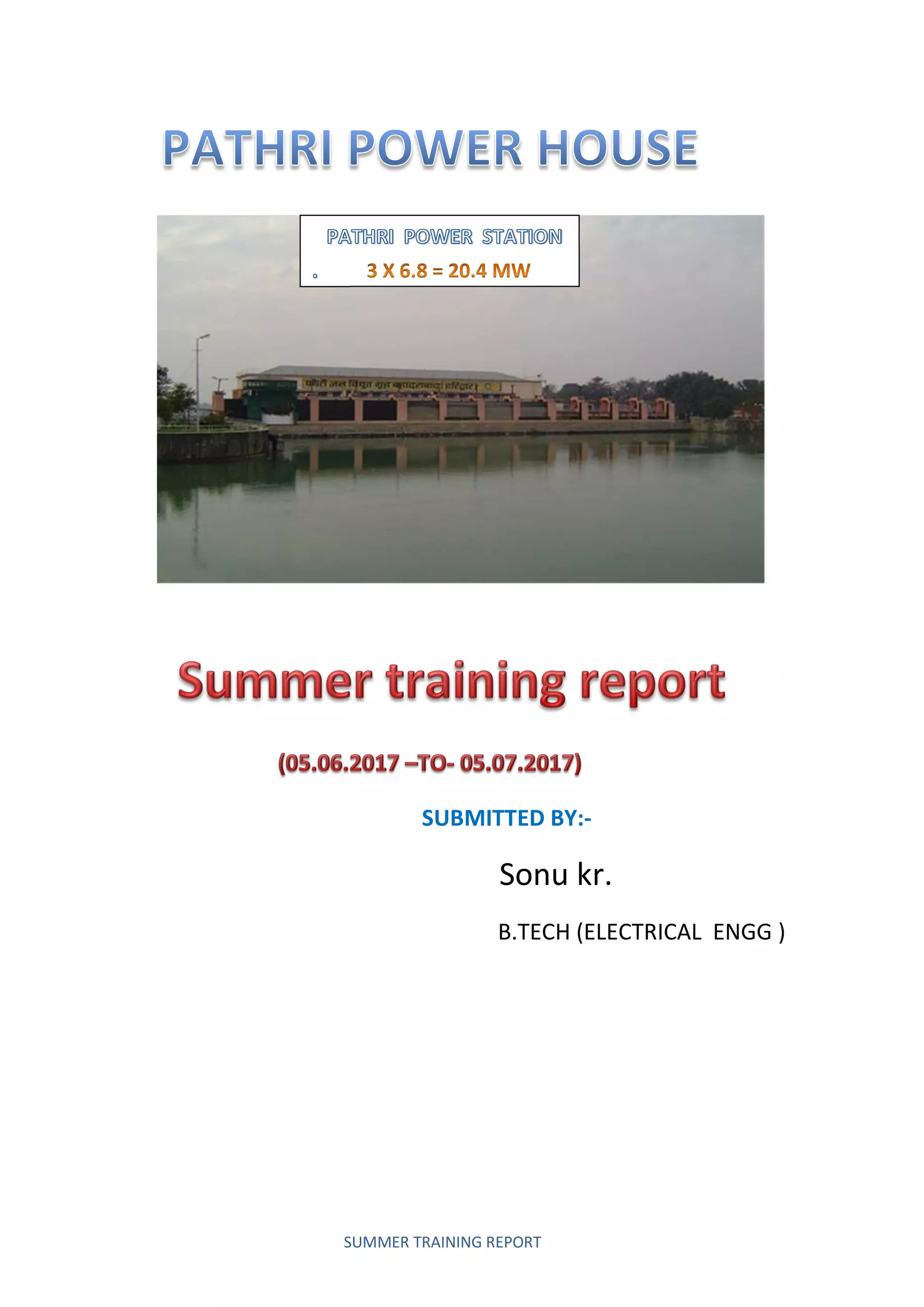 Pathri power house report | PDF