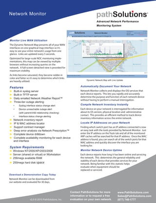 Path Solutions Network Monitor V4 Glossy | PDF