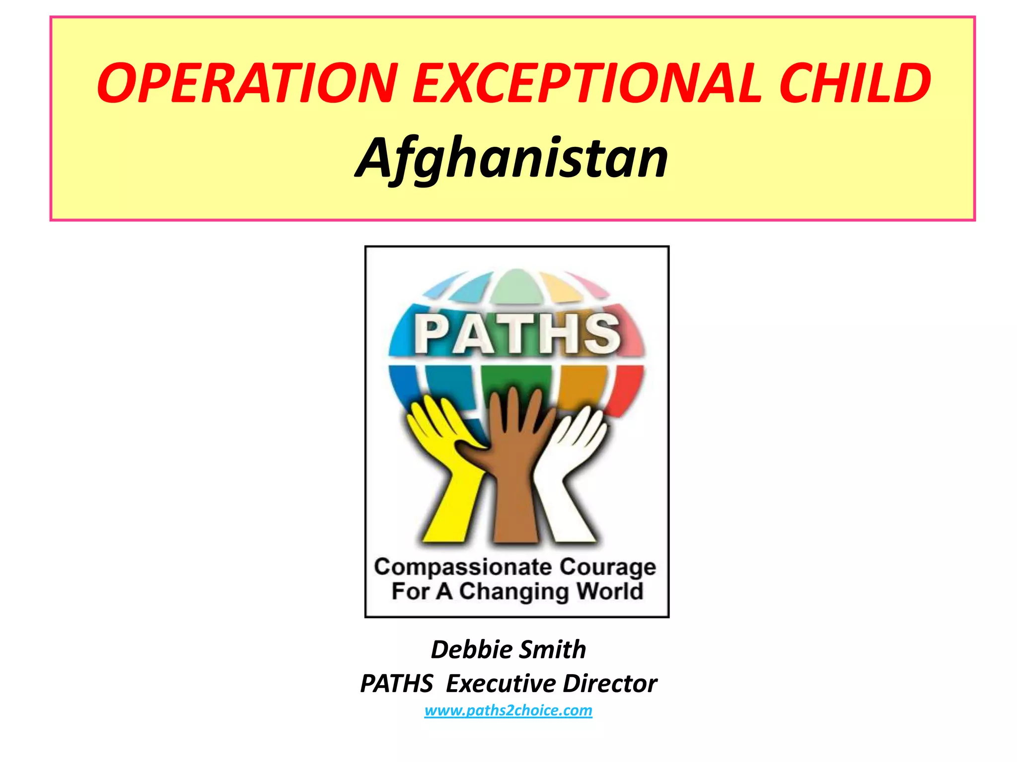 Paths Operation Exceptional Child | PPT