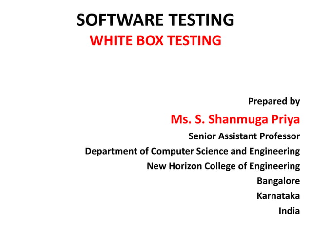 Path testing, data flow testing | PPT
