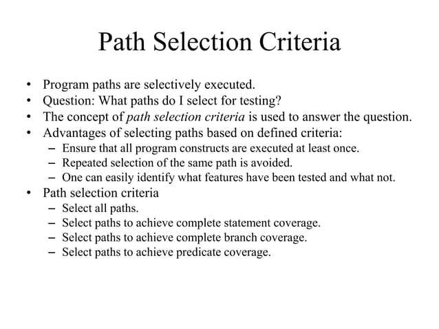 Path Testing Data Flow Testing Ppt