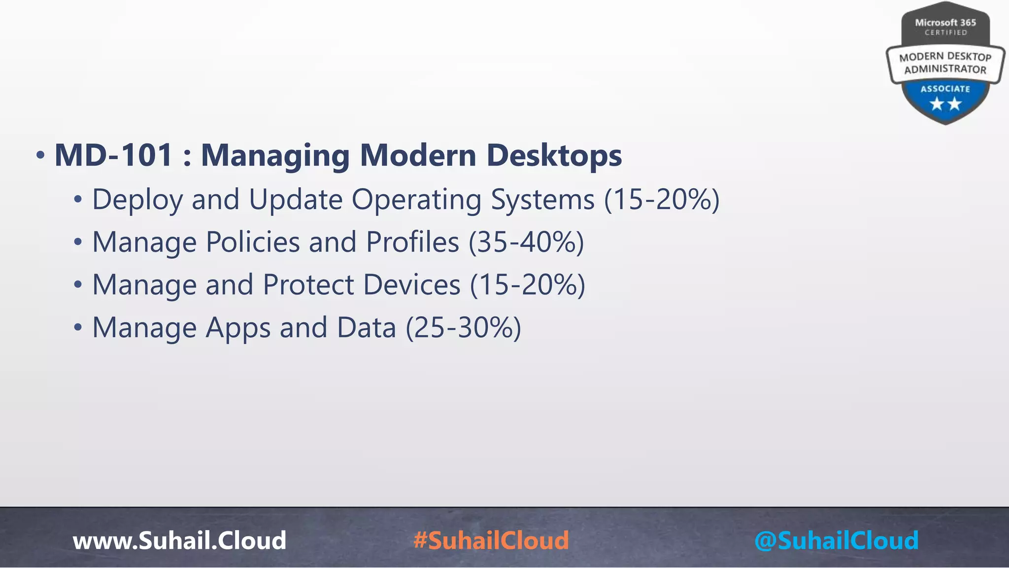 Path to Microsoft 365 Enterprise Administrator | PPT